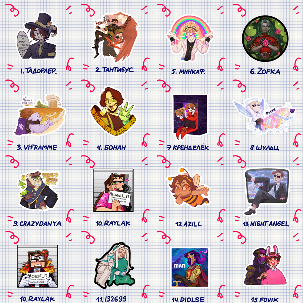 Коллабный набор стикеров | SHIELD MERCH