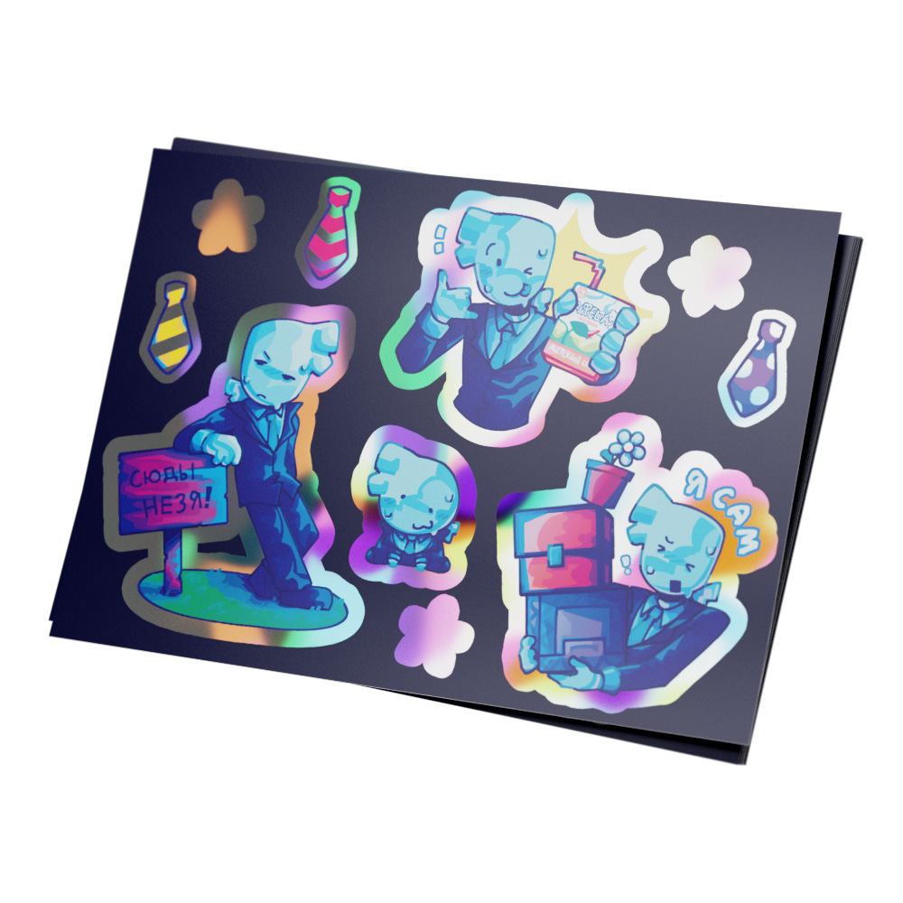 Стикеры — Alfedov "Снеговик с характером" | SHIELD MERCH